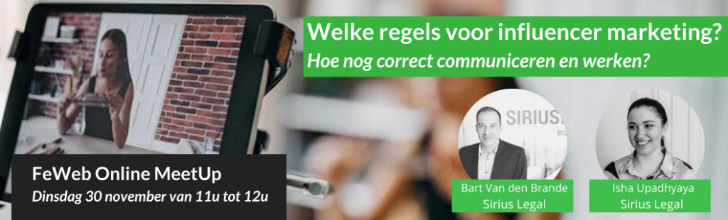 Over Meetup: Welke regels respecteren bij influencer marketing? - FeWeb